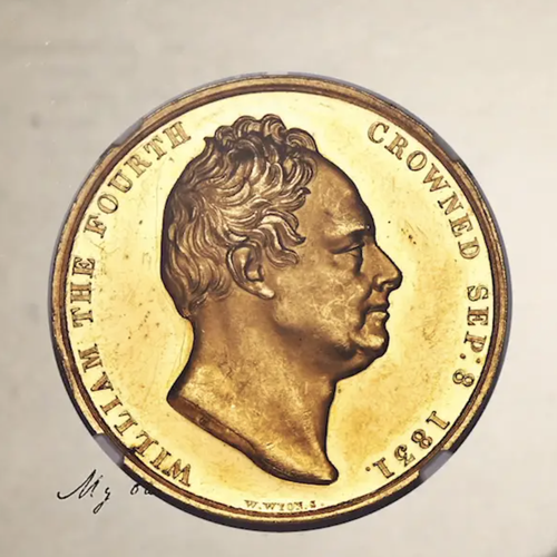 Great Britain Coins - 1831 William IV Gold Proof Coronation Medal ...